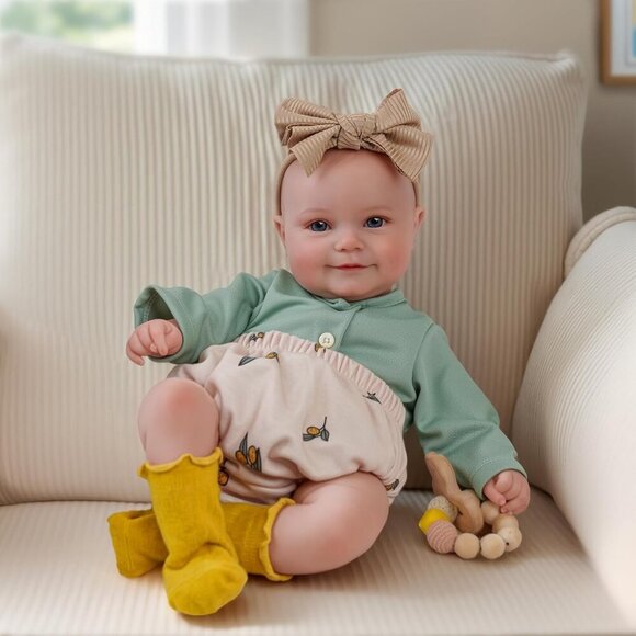 Toys | Reborn Baby Dolls Girl 2 Inch White Green Newborn Baby Dolls ...